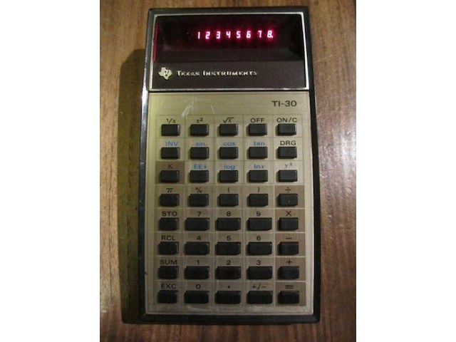 Texas Instruments TI-30 - stari kalkulator iz 1977.god