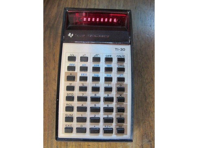 Texas Instruments TI-30 - stari kalkulator iz 1977.god