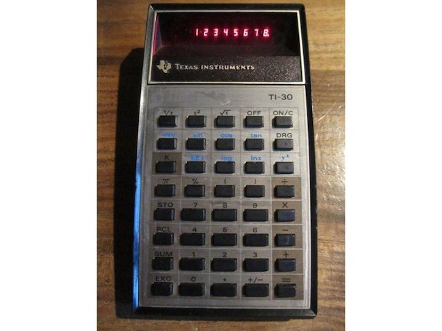 Texas Instruments TI-30 - stari kalkulator iz 1977.god