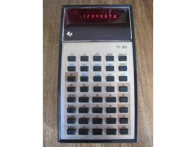 Texas Instruments TI-30 - stari kalkulator iz 1977.god