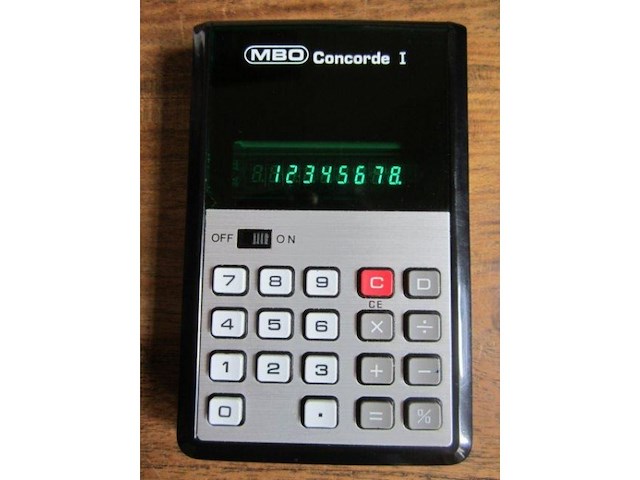 MBO Concorde I - stari kalkulator iz 1975. godine