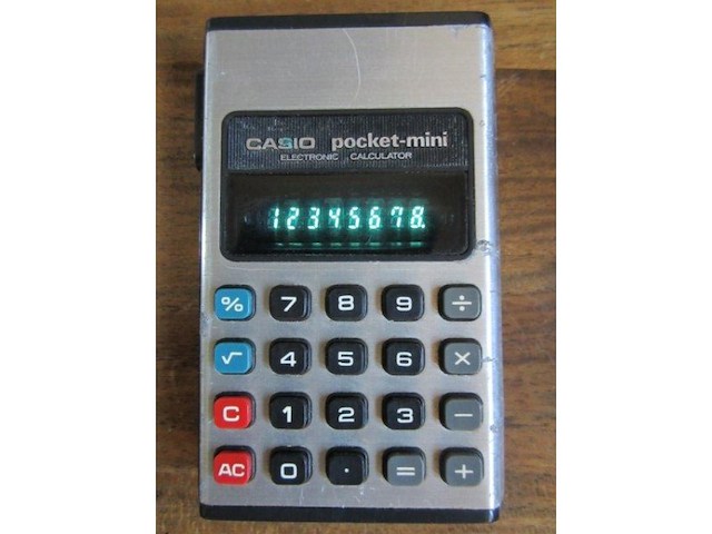 CASIO Pocket-Mini - stari kalkulator iz 1975. godine