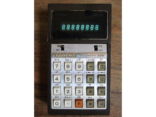 LLOYD`S Accumatic 999 - stari kalkulator iz 1974. god.
