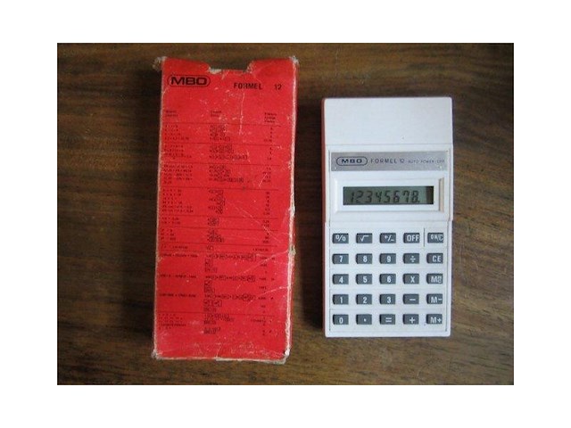 MBO Formel 12 - stari kalkulator
