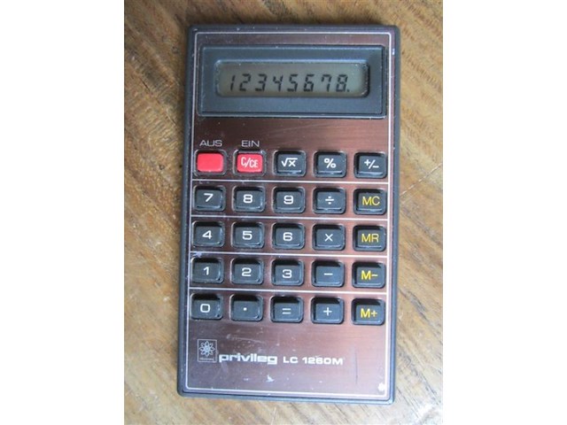 PRIVILEG  LC 1260M - stari kalkulator iz 1980.g.