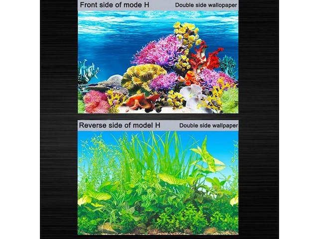 Poster za akvarijum sa dva lica 30x50cm - NOVO