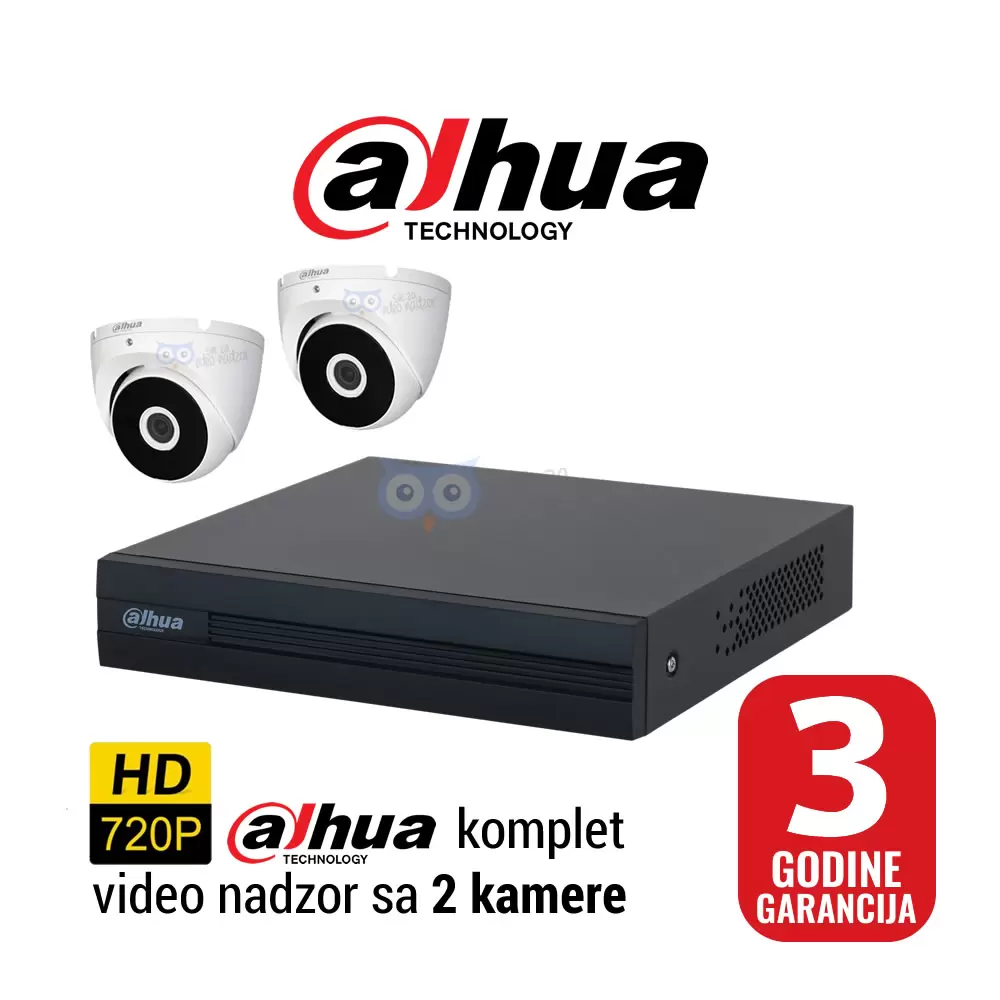 HD Dahua komplet video nadzor sa 2 kamere