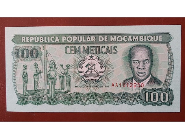 Mozambik 100 METICAIS 1989