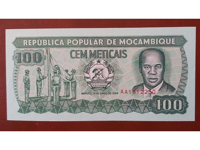 Mozambik 100 METICAIS 1989