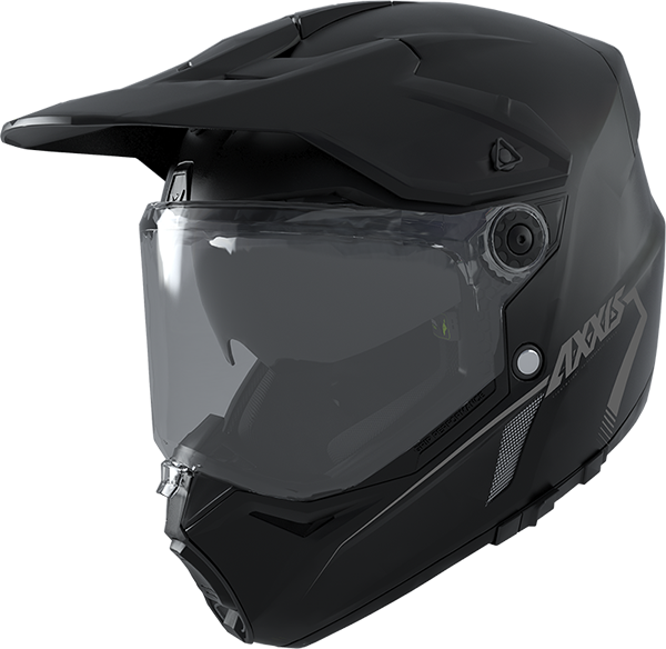 KACIGA AXXIS CASCO MX803DS WOLF DS SOLID A1 NEGRO MATE XS