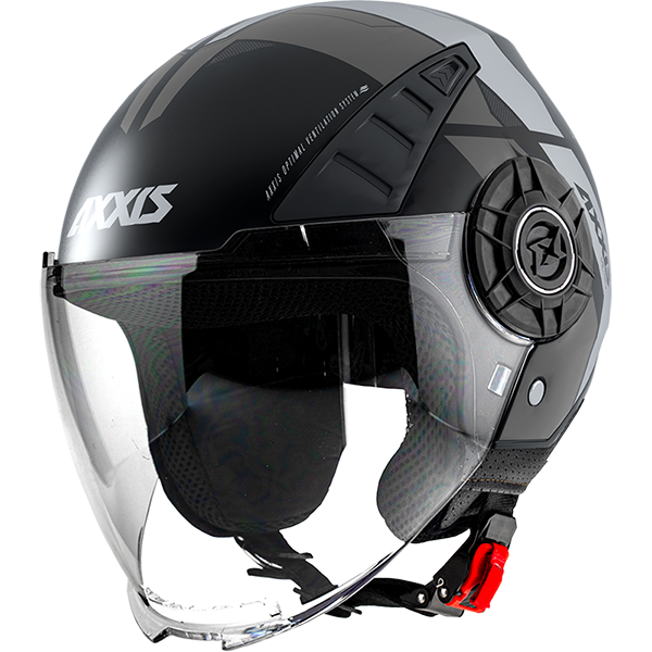 KACIGA AXXIS CASCO 0F513 METRO COOL B2 GRIS BRILLO XS