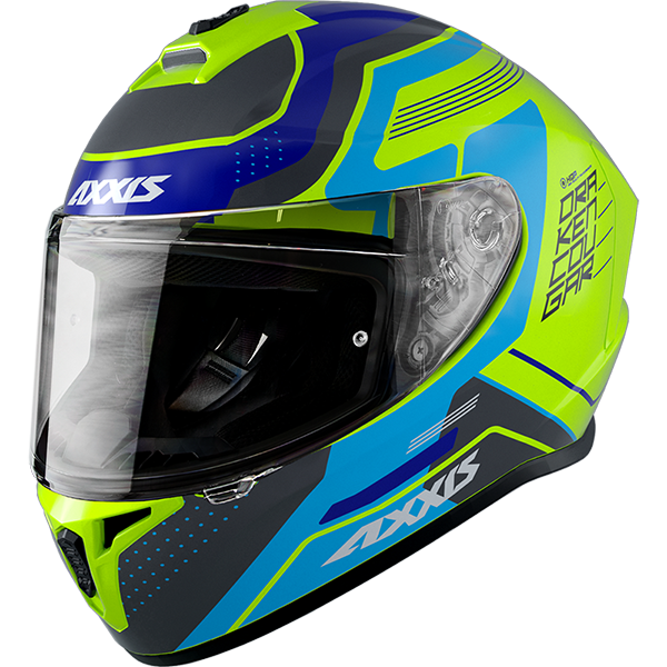 KACIGA AXXIS CASCO FF112 DRAKEN COUGAR C3 AMARILLO FLOUR MATE XS