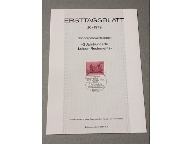 ETB Nemačka  - Lotsen - Reglements - 1979.g