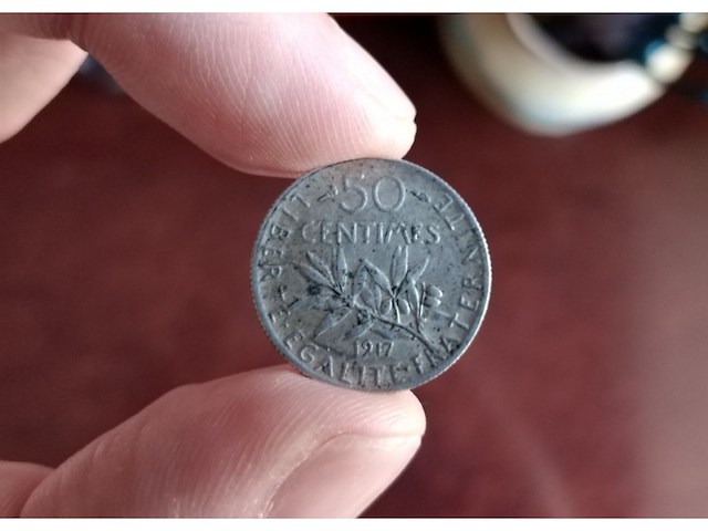 50 Centimes 1917. Francuska
