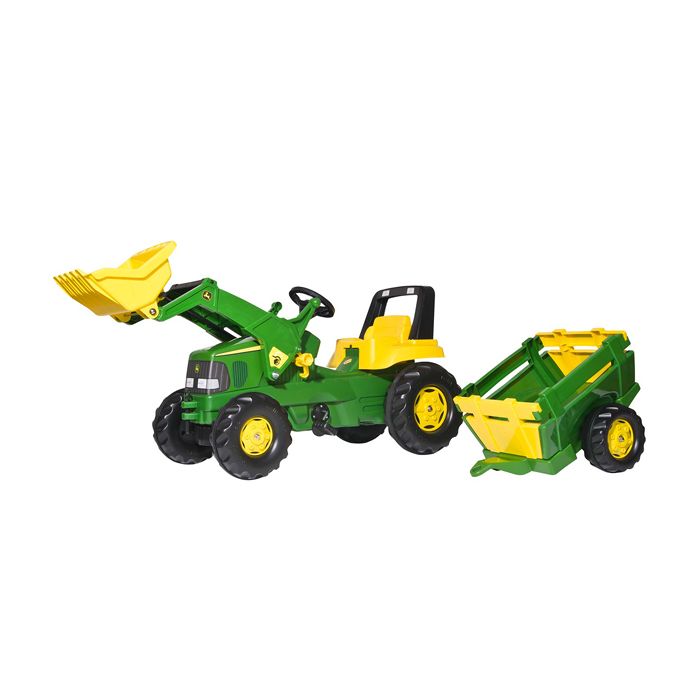 Traktor X-Trac John Deere sa prikolicom i utovarivačem