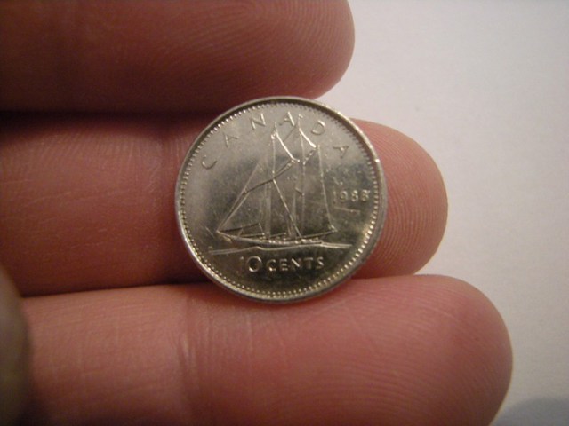 10 centi 1988 god. Kanada