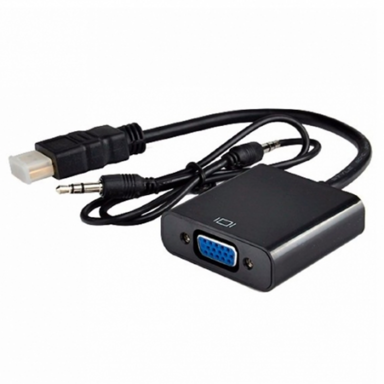 Adapter HDMI M – VGA F + 3.5mm M/F Linkom