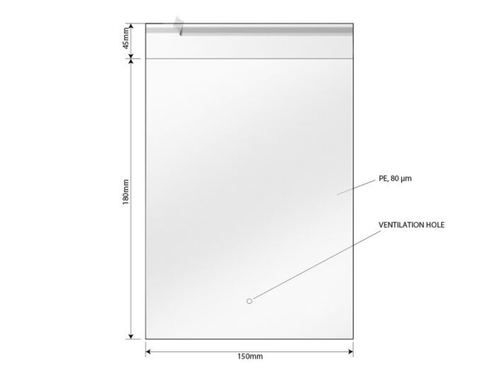 POLY BAG 15×18 kesa