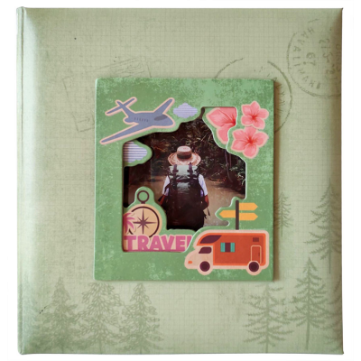 ALBUM 10X15/200 TRAVEL GREEN