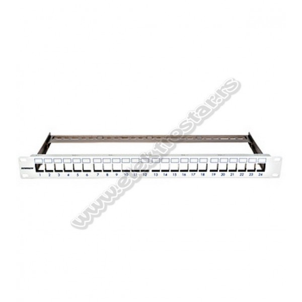 PATCH PANEL 19inc ZA 24 MODULA PRAZAN 1HU HSER0240GS SCHRACK