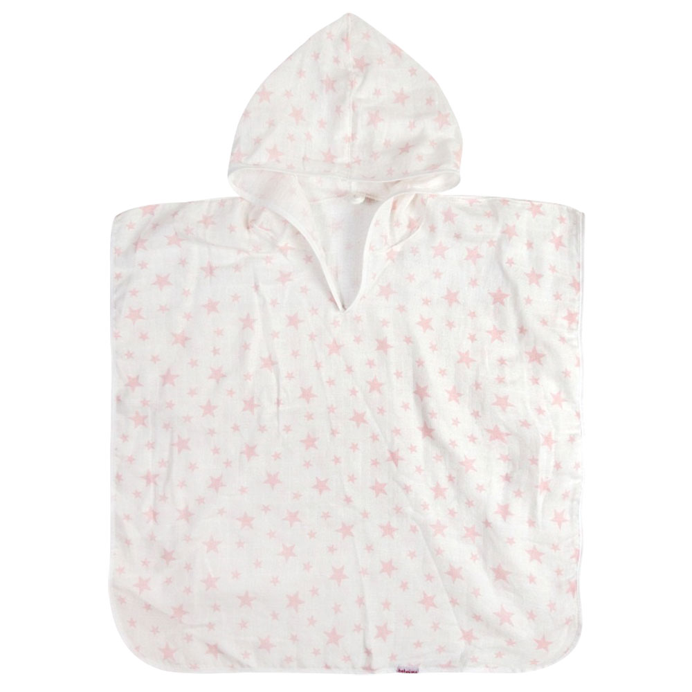 Bebekevi peškir za bebe devojčice sa kapuljačom roze BEVI1197