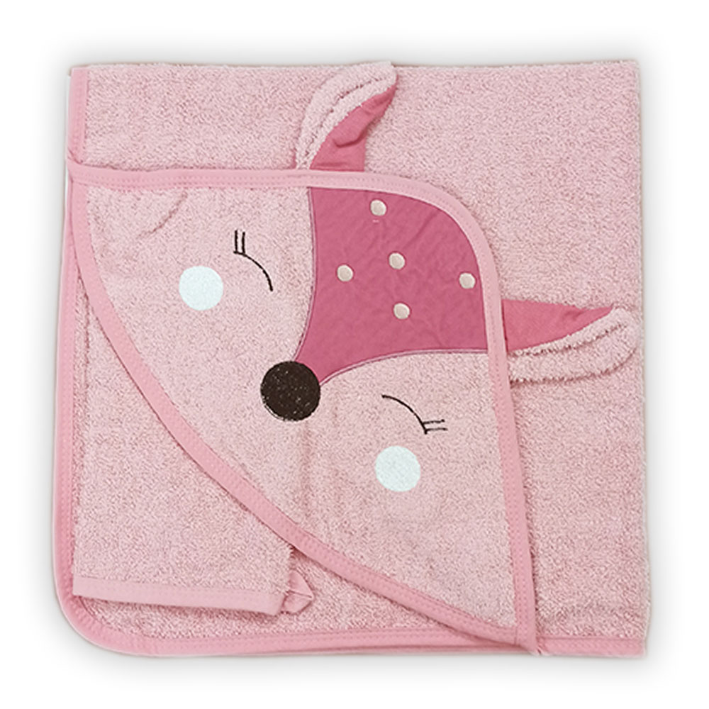 Bebekevi peškir za bebe devojčice roze BEVI1119