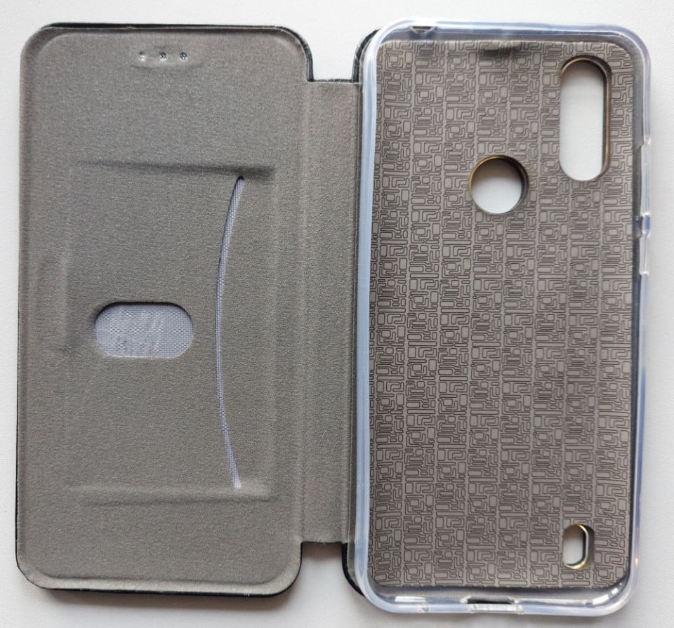 PREKLOPNA FUTROLA FLIP LEATHER ZA MOTO E6I 2021 (6.1") CRNA