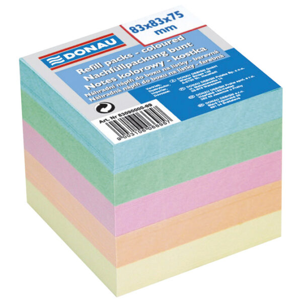 Blok papir -punjenje za kocku- COLOR 83x83mm 8309000-99 DONAU