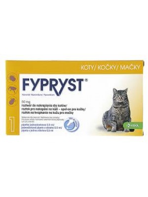 Preparati protiv spoljnih parazita mačaka Fypryst Cat 1ampula
FYPRYST® 50 mg spot-on za mačke