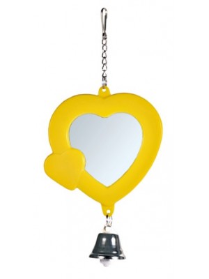 Ogledalce za ptice Trixie U obliku srca sa zvonom 7 cm