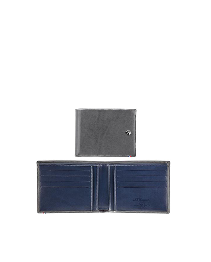 NOVČANIK BILLFOLD 8CC LINE D GRAY/BLUE S.T. Dupont