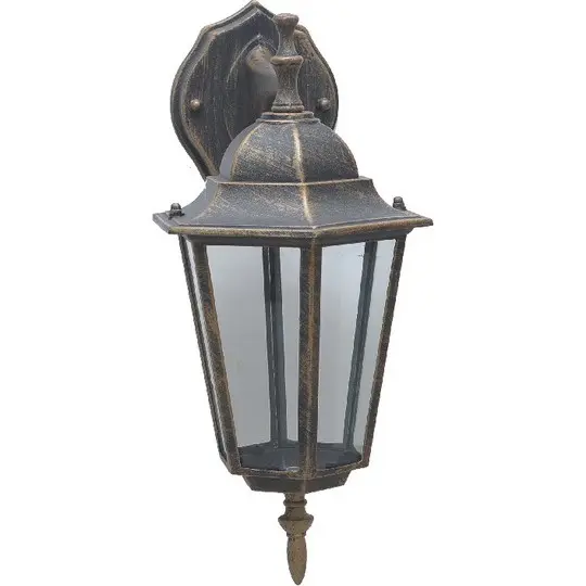 MITEA LIGHTING Baštenska lampa, fenjer M2002-D braon
