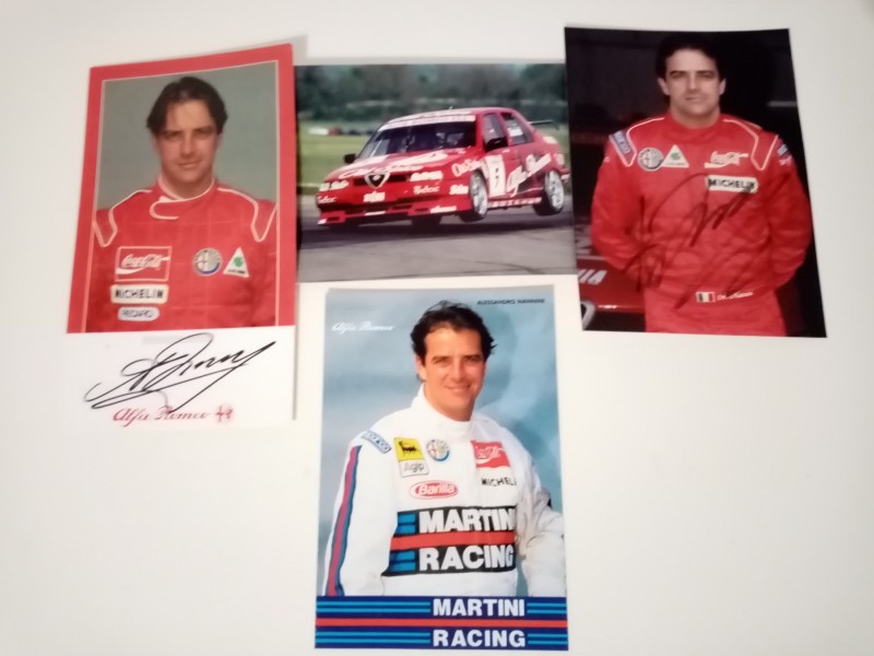 Alessandro Nannini Alfa romeo Fotografije sa autogramom