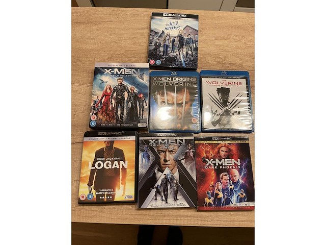 X-MEN 4k UHD blu ray collection