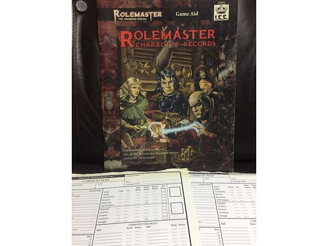 ROLEMASTER Character Records