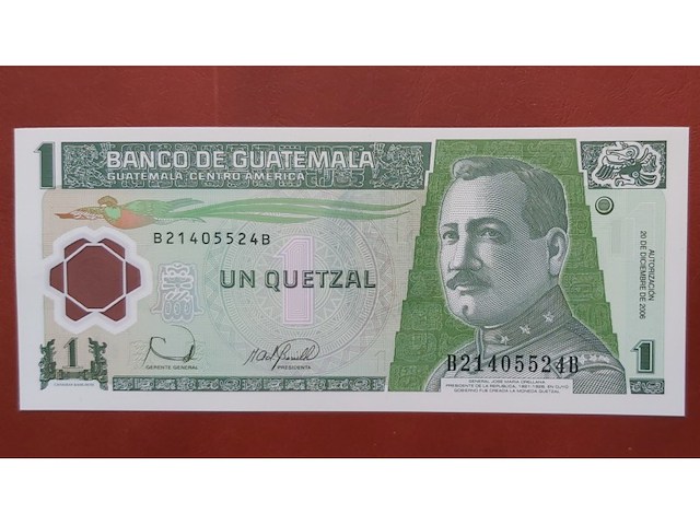 Guatemala 1 QUETZAL 2006 polymer