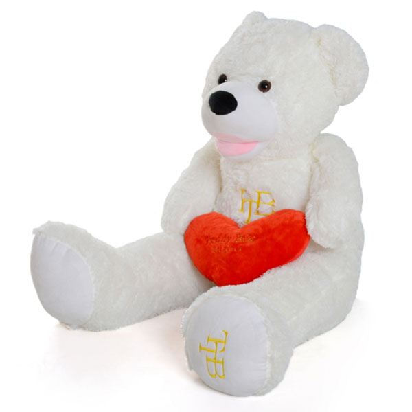 Teddy Bear ® White ™ 1m whith Love Heart