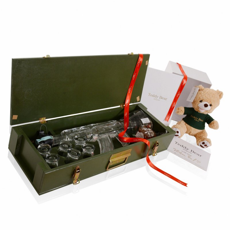 AK47 Vodka + Teddy Bear ® Military ™ 30cm