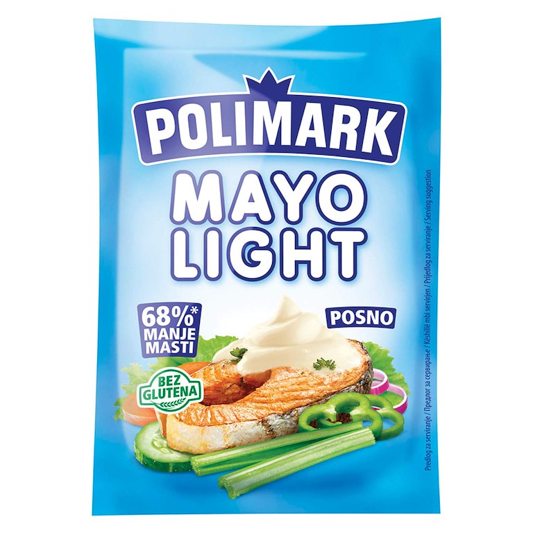 Polimark majonez mayo light kesa 180ml polimark