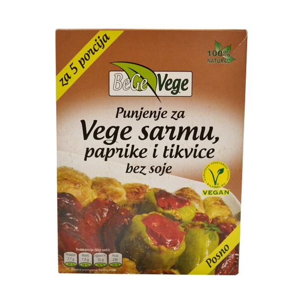 BeGe Vege punjenje za sarmu, paprike i tikvice 250g