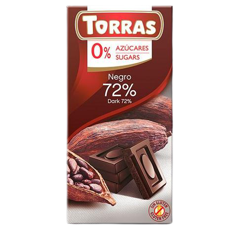 Crna čokolada 72% 75g Torras