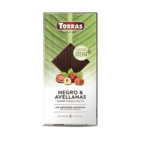 Crna čokolada sa lešnikom 125g Torras