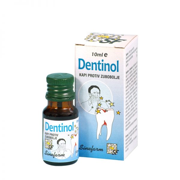 Dentinol kapi protiv zubobolje 10ml Sinefarm