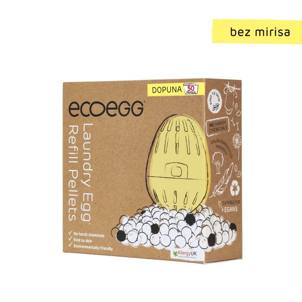 ECOEGG 2u1 dopuna za eko-deterdžent i omekšivač za veš, bez mirisa – 50 pranja