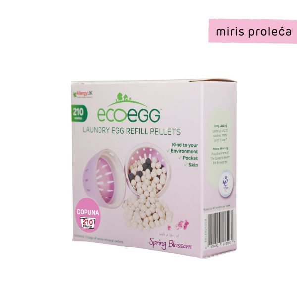 ECOEGG 2u1 dopuna za eko-deterdžent i omekšivač za veš, miris proleća – 210 pranja