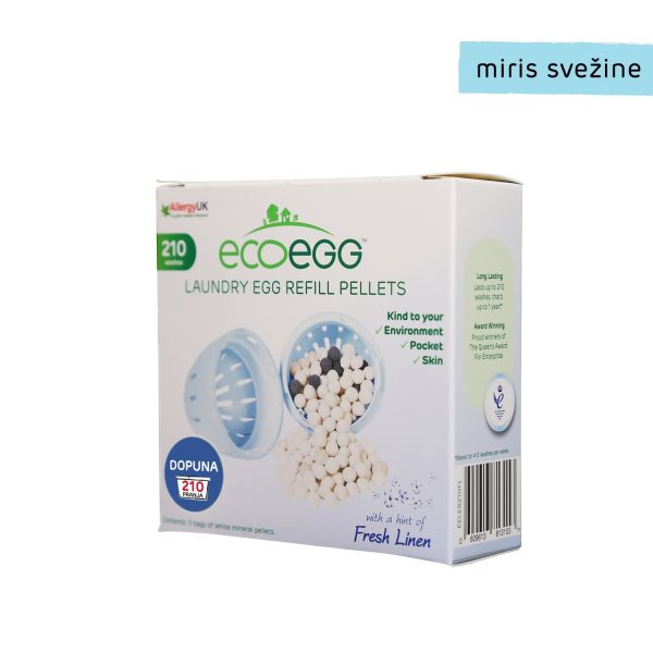 ECOEGG 2u1 dopuna za eko-deterdžent i omekšivač za veš, miris svežine – 210 pranja