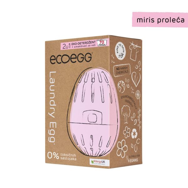 ECOEGG 2u1 eko-deterdžent i omekšivač za veš, miris proleća -70 pranja