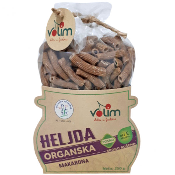 Heljda organska makarona 250g Volim