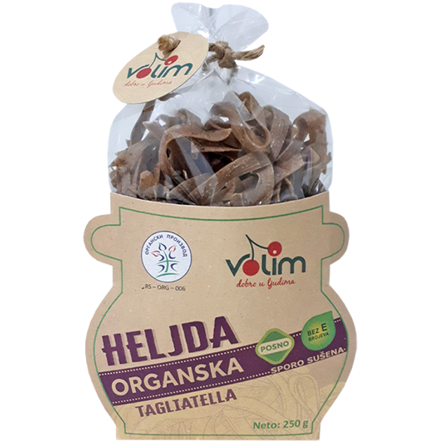 Heljda organska taljatela 250 g Volim