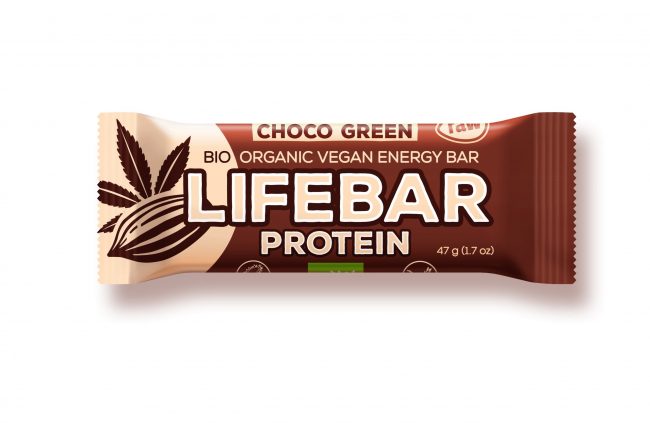 Lifebar čokolada – zeleni protein 47g